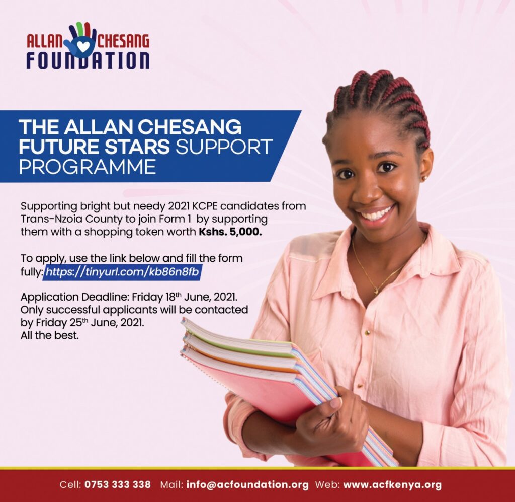 Allan Chesang's Educational Support Hon Allan Chesang